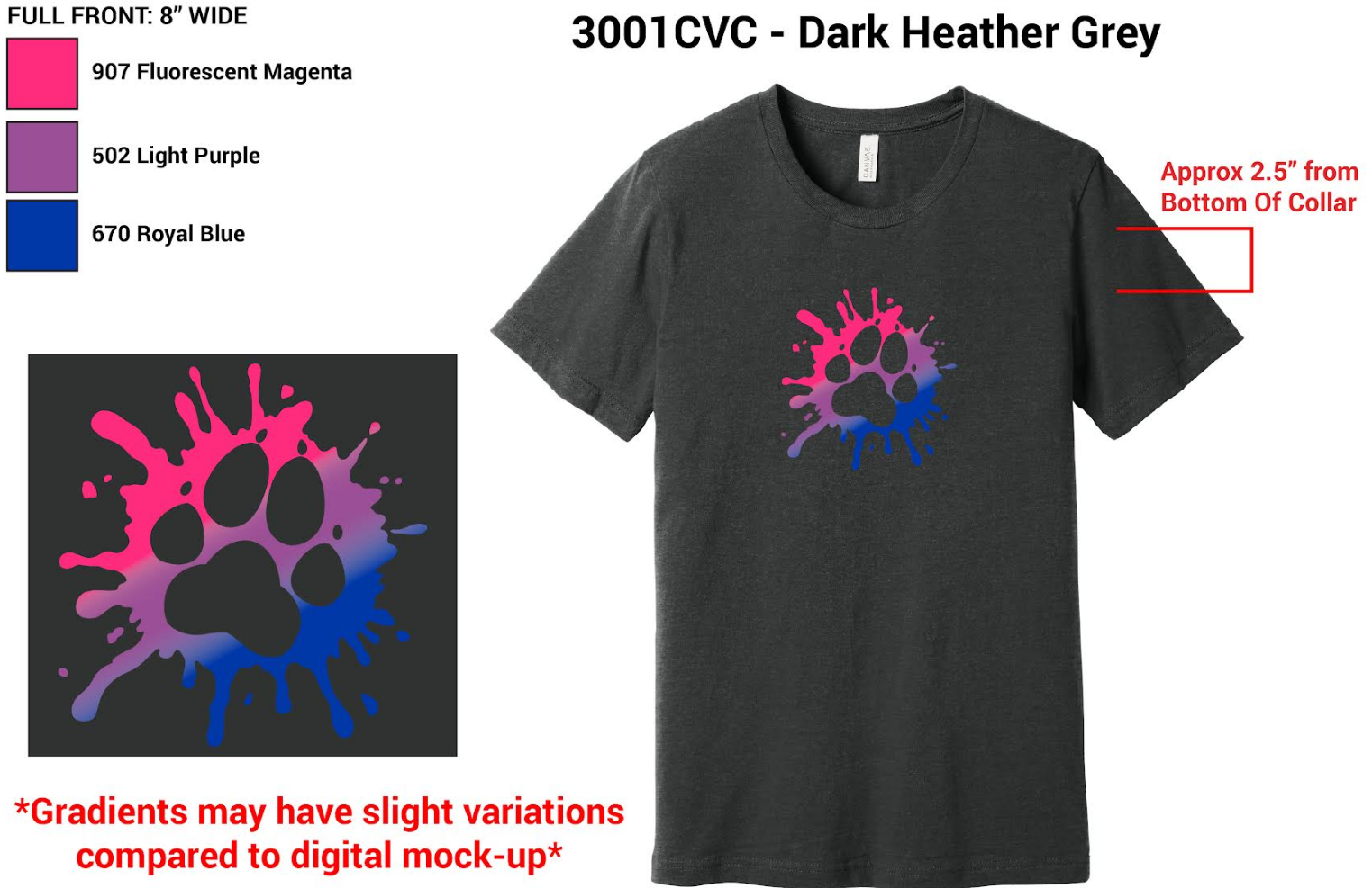 Bi Splat Logo T-Shirt – Fur Affinity Merch Shop