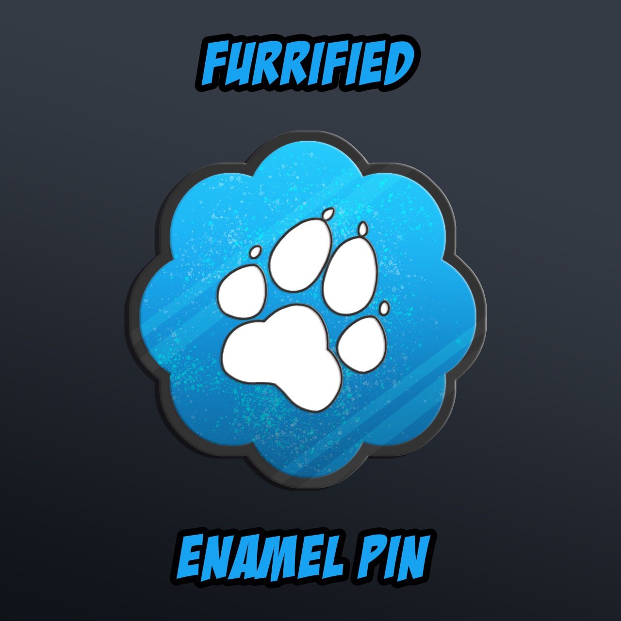 Furrified Icon Enamel Pin – Fur Affinity Merch Shop