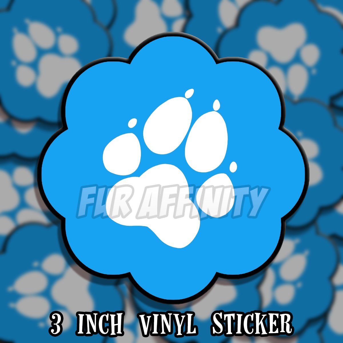 Furrified Icon Vinyl Sticker – Fur Affinity Merch Shop