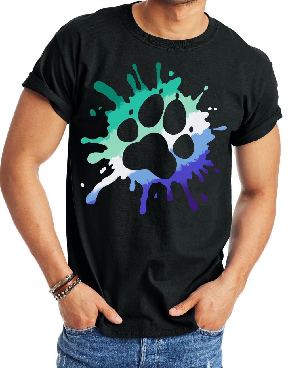 Rainbow & Pride Splat Logo T-Shirt – Fur Affinity Merch Shop